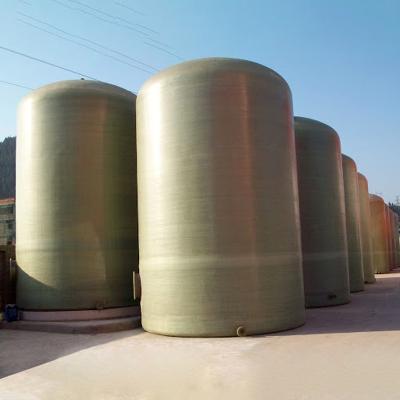 China Large Vertical / Horizontal FRP Storage Tank Sturdy Structure for sale