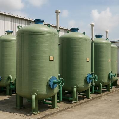 China Safety Food Grade Glass Reinforced Plastic Tank Smooth And Sterile Interior for sale