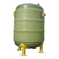 China Small Footprint Vertical FRP Tank Designed For Small Production Lines Fiberglass Tanks for sale