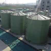 China Multi Layer Stacking Horizontal FRP Storage Tank with Temperature Resistance Up to 120°F and Capacity 500-50,000 Gallons for sale