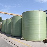 China Horizontal Structure Economical FRP Storage Tank Long Service Life Glass Reinforced Plastic Tank for sale