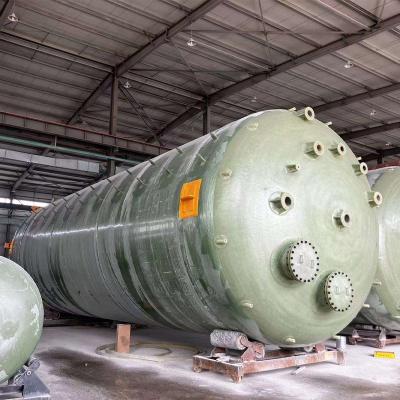 China Flexible Structure Vertical / Horizontal Fiberglass Chemical Tank With Optimized Space Utilization for sale