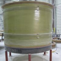 China Customized Vertical Fiberglass Frp Water Storage Tank Less Floor Space Improved Land Utilization for sale