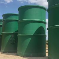 China Vertical Chemical Fibreglass Storage Tanks Corrosion Resistant And Leak Proof for sale