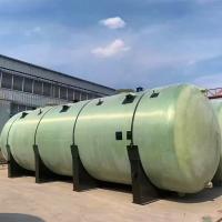 China Age Resistant Low Center Horizontal Fiberglass Tank Epoxy Coating For Flat Sites for sale