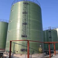 China Horizontal Mixing Large Fiberglass Tanks 1000 Gallons With Agitator For Paint And Ink Industry for sale