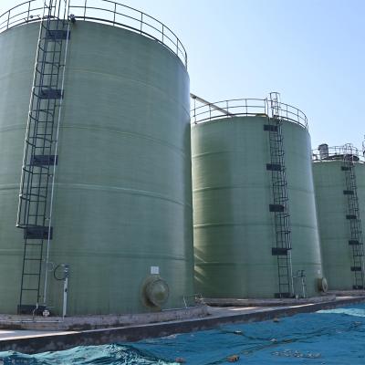 China Energy Saving Horizontal Fiberglass Tank -40°F To 120°F Frp Storage Tanks for sale