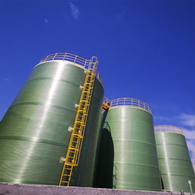 China Intelligent Monitoring Horizontal Fiberglass Tank Integrated Liquid Level Pressure Sensor FRP Storage Tank for sale
