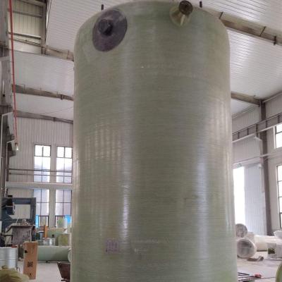 China Leak Proof  Vertical Above Ground Fiberglass Tank For Melting Chemical Raw Materials for sale