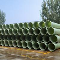 China Customizable Large Diameter Fiberglass Pipe For Municipal Water Supply Sewage Drainage Project for sale
