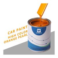 China Spray-On Liquid Viscous Car Paint in Orange Perfect for Touch Up and Scratch Repair for sale