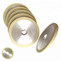 China Water or Oil Cooled Round Resin Bonded Silver Diamond Grinding Wheel for Sharpening for sale