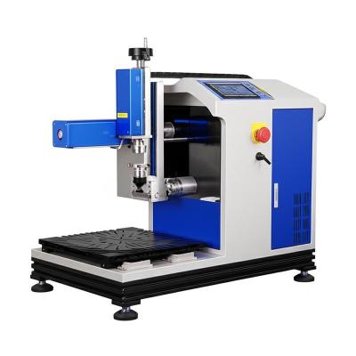 China Pcd Material rotary Tools Fiber Laser Engraving Machine with Max Processing Depth≤1mm and Minimum Character 0.15mm*0.15mm for sale