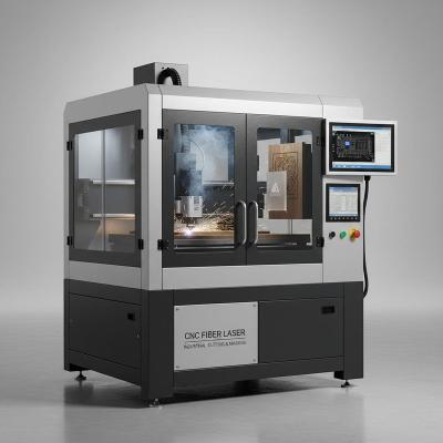 China Cnc Fiber Laser Engraving Machine Providing Industrial Metal Wood Plastic Cutting and Marking with Accurate Performance for sale