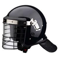 China Polycarbonate PC Anti Riot Helmet ABS Shell With Steel Net for sale