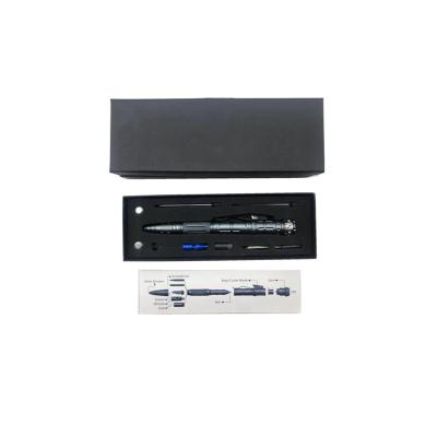 China Multifunctional Outdoor Hunting Gear Black Promotional Aluminum Tactical Defense Pen for sale
