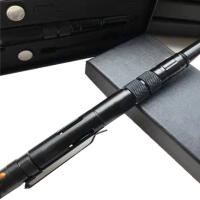 China Multifunctional Outdoor Hunting Gear Black Promotional Aluminum Tactical Defense Pen for sale
