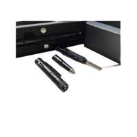 China Multifunctional Outdoor Hunting Gear Black Promotional Aluminum Tactical Defense Pen for sale