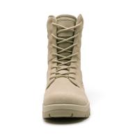 China Cowhide Shock Resistant Desert Tactical Boots Anti Skid High Top Oxford Fabric for sale