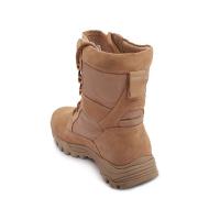 China Desert Breathable Military Leather Boots PU Turn Over EVA Rubber Outsole for sale