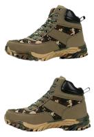 China Canvas Camouflage Cotton Military Leather Boots Warm Windproof for sale