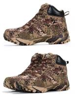 China Canvas Camouflage Cotton Military Leather Boots Warm Windproof for sale