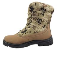 China Slip Resistant Breathable Military Leather Boots for sale