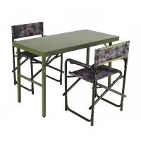 China Foldable Camping Picnic Table 120*60*75cm Steel Military Portable Folding Table for sale