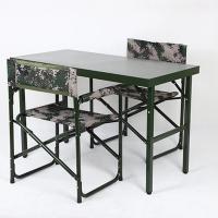 China Foldable Camping Picnic Table 120*60*75cm Steel Military Portable Folding Table for sale