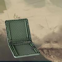 China Multifunctional Army Green Table Military Camping Gear Portable Steel Folding Table for sale