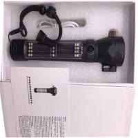 China Multifunctional Waterproof Military Flashlight 150LM/w High Power Rechargeable for sale