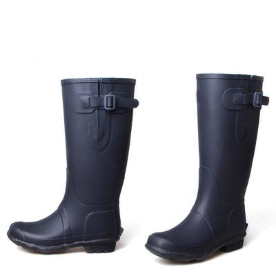 China Waterproof Blue High Heels Rubber Rain Shoes Outdoor Fishing Gear Comfortable And Wearable for sale