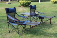 China Adjustable Reclining Outdoor Folding Chair Outdoor Fishing Gear Portable With Armrests for sale