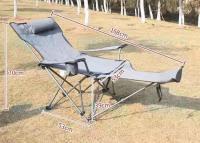 China Adjustable Reclining Outdoor Folding Chair Outdoor Fishing Gear Portable With Armrests for sale