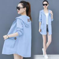 China Mid-Length Hooded Sun Protection Clothing Uv Women'S Sun Protection Clothing for sale