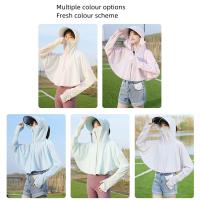 China Thin Sun Jacket With Hood 360 Degree Protection Long Sleeve Sun Protection Jacket for sale