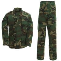 China Plaid Fabric Woodland BDU Uniform Tear Resistance Flame Retardant for sale
