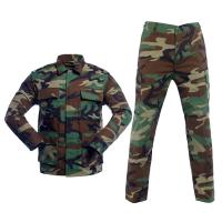 China Plaid Fabric Woodland BDU Uniform Tear Resistance Flame Retardant for sale