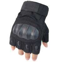 China Tactical Half Finger Waterproof Riding Gloves Microfiber Army Green for sale
