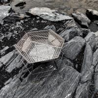 China Polishing Stainless Steel Folding BBQ Grill Hexagonal Detachable for sale