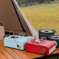 China Picnic Camping Portable Butane Gas Stove 2.5kw Red Light Blue for sale