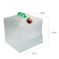 China Collapsible Water Storage Outdoor Fishing Gear 5 Gallon With Tap White for sale