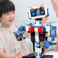 China High Simulation Remote Control Robot Toy 2.4G Intelligent Assembly Toy ABS for sale