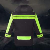 China Oxford Waterproof Fluorescent Work Coats Windproof Zipper Design for sale