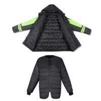 China Oxford Waterproof Fluorescent Work Coats Windproof Zipper Design for sale