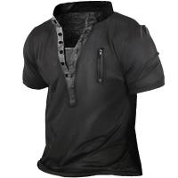 China Zip Retro Printed Military Tactical Shirts Woven Heat Resistant for sale