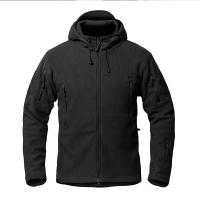 China Zipper Rocker Fleece Military Winter Coat Plain Pattern Military Camouflage Jacket for sale