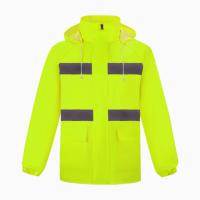 China Polyester Taffeta Reflective Safety Clothing Waterproof Coating High Visibility Coat for sale