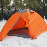 China Aluminum Pole Double Layer Camping Tent With Snow Skirt for sale