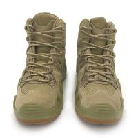 China Combat Waterproof Leather Boots For Men Army Green Khaki for sale